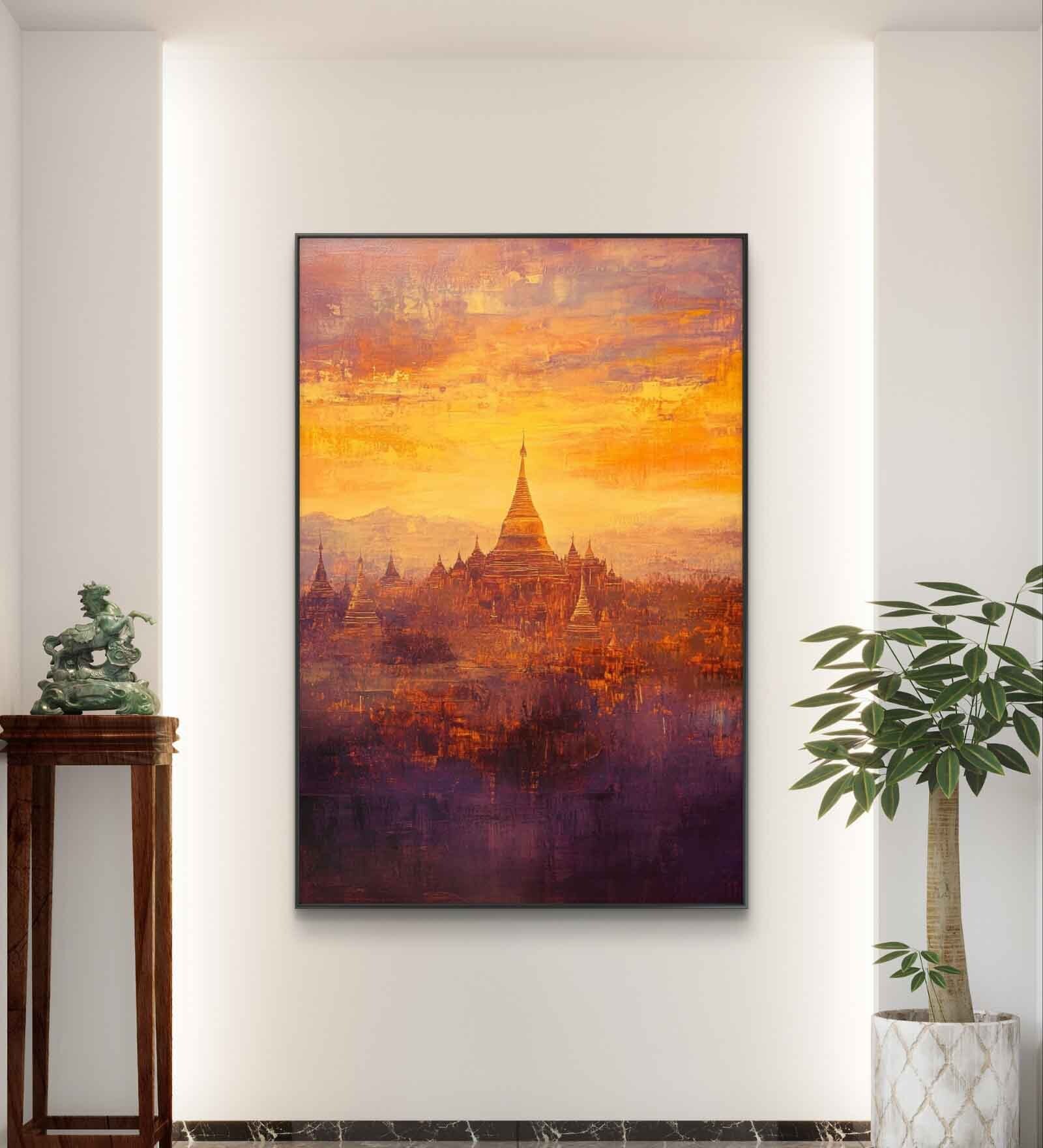 Buy Mystical Bagan Sunrise [Myanmar] 20inx28in Gallery Wrap Canvas ...